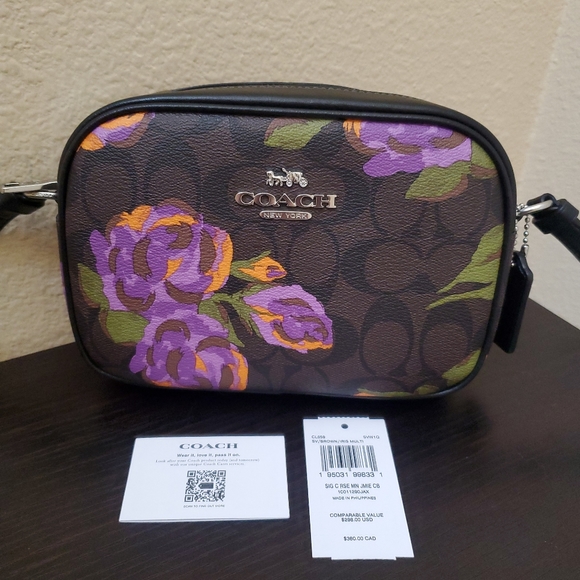 Coach | Bags | Coach Mini Jamie Camera Crossbody In Signature Canvas ...